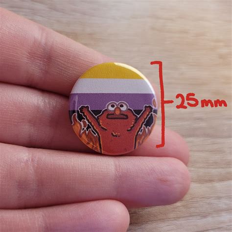 Chaotic Elmo Pride Badges Etsy Australia