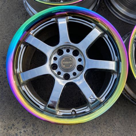 Rays Gram Lights 57s Pro Titanium Lip 17” 5x114 3 Wheels Mmi Auto Parts