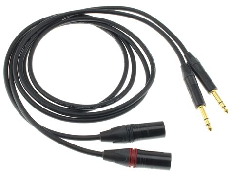 Audiophonics Wire Balanced Interconnect Cable 635mm Trs Jack To Xlr