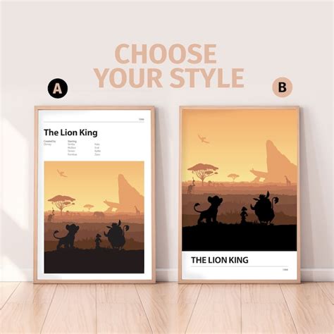 Mufasa Movie Poster Etsy