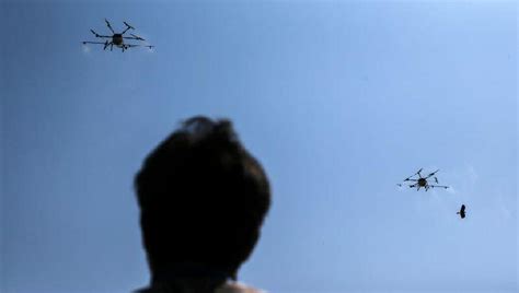 工业无人机亮相高空负责监测大气污染源南京千里眼航空