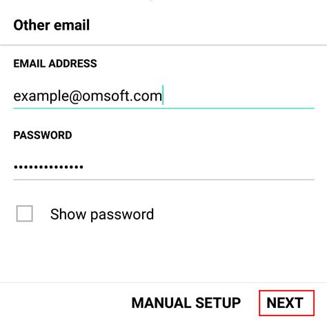 Android Email Setup Adroid V 7 Om Networks