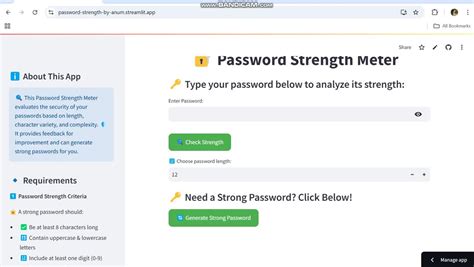 python password webapp passwordsecurity techinnovation streamlit