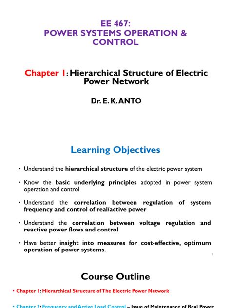 24 Reg Ee 467 Chapter 1 Hierrachical Structure Of Electric Power Network 1 Download Free Pdf