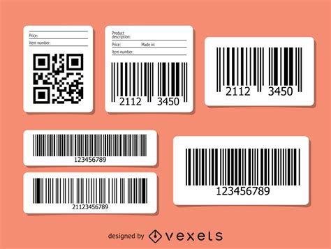 QR And Barcode Set Vector Download