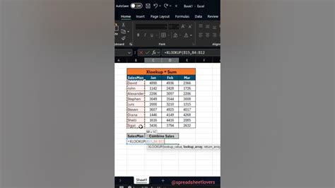 Dynamic Multiple Column Sum Using Xlookup Xlookup Sum
