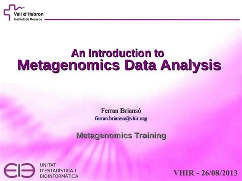 Metagenomics Pptx Biotech And Biomedical Industry Industries