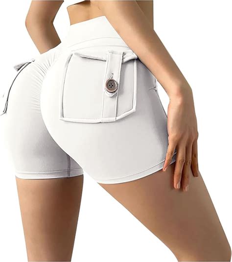 White Yoga Shorts