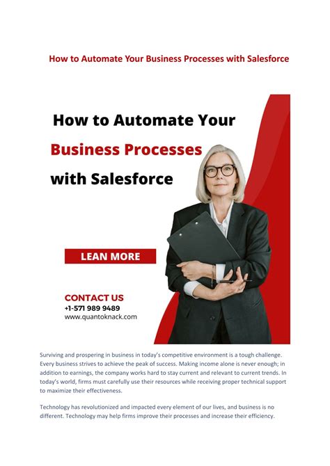 ppt how to automate your business processes with salesforce