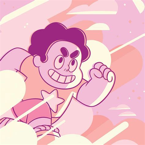 Steven Universe Running Steven Wall Art Digital Art