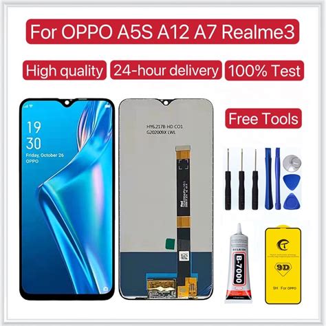 For Oppo A5s Lcd Original A12 A7 Realme3 Digital Touch Screen Display For Oppo A12 Lcd Shopee