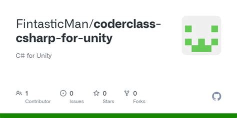 GitHub FintasticMan Coderclass Csharp For Unity C For Unity