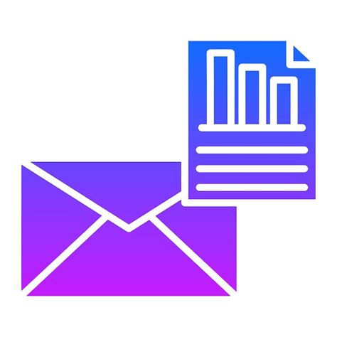 Premium Vector Email Statistics Vector Illustration