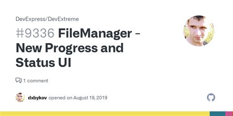 FileManager New Progress And Status UI Issue 9336 DevExpress