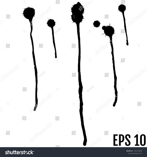 Ink Blobs Isolated Vector Illustration Your Stock Vector Royalty Free