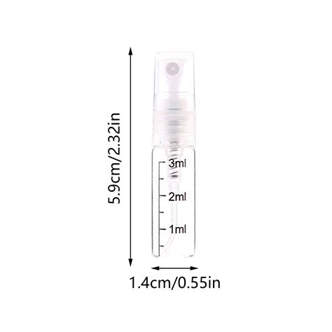 Spray Atomizer Empty Bottles With Scale Portable Glass Refillable