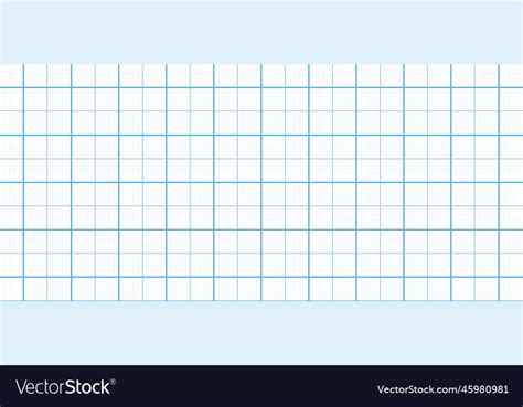Blue Millimeter Graph Paper Grid Background Vector Image
