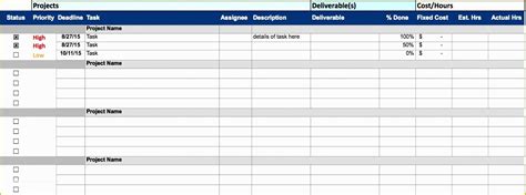 Free Excel Project Management Tracking Templates Of Excel Templates