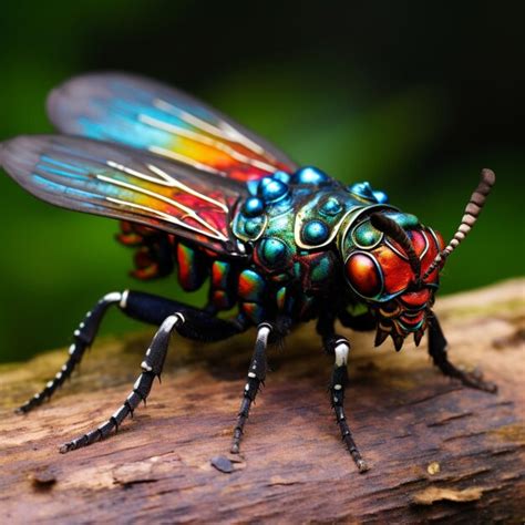 Premium Ai Image Agile Insect With Vibrant Wings