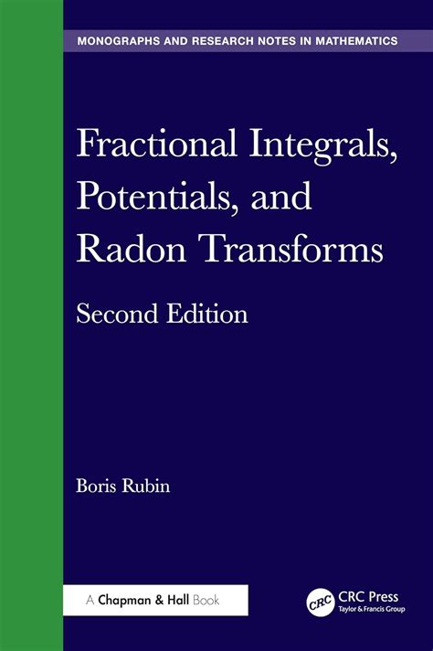 Fractional Integrals Potentials And Radon Transforms Chapman And Hall