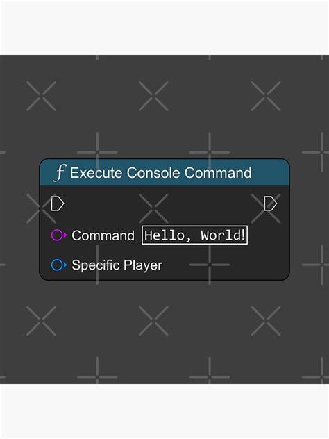 Póster Nodo Blueprint de Unreal Engine 4 Ejecutar comando de consola