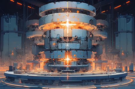 核裂变反应过程插画图片下载 正版图片601052207 摄图网