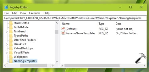 Set A Default Name For New Folder In Windows