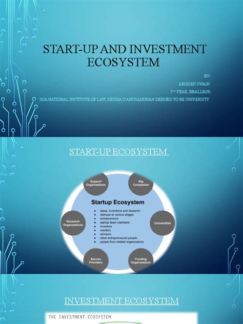 Start Up And Investment Ecosystem Pdf