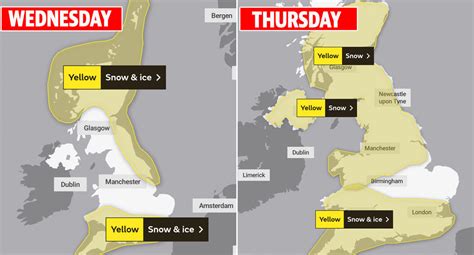 Uk Weather Met Office Maps Reveal Areas Of Ice And Snow For This Week