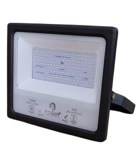 POWER PLUS 200 W LED Flood Light For Outdoor Pure White At Rs 3190