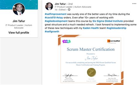 Scrum Master Certification And Training Course Online Ssgi