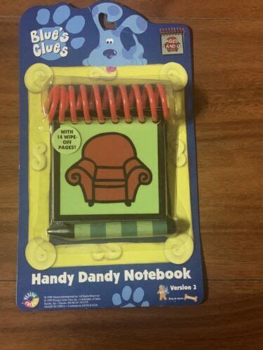 Blue S Clues Handy Dandy Notebook Old Stock Viacom Sealed New