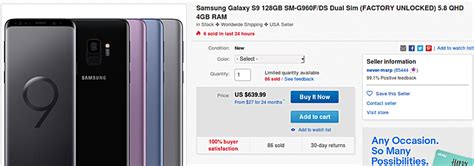 128GB Dual SIM Samsung Galaxy S9 Down To 640 GSMArena Com News