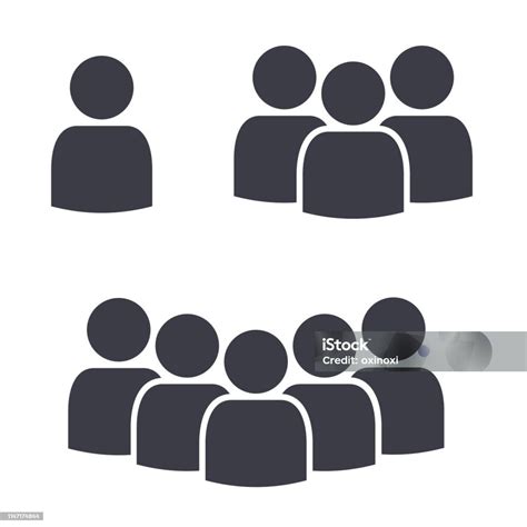人群團隊符號圖示向量圖形及更多一個人圖片 一個人 互聯網 人 Istock