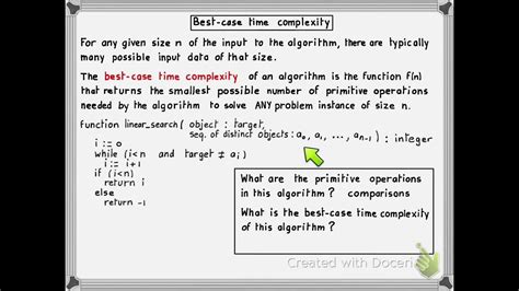 Discrete Structures Lecture 21 Segment 2 A Second Look At Time Complexity Youtube