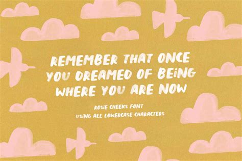 Rosie Cheeks Font Extras Reveryworks