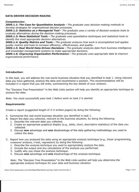 Data Driven Decision Making Write My Essay Assignment Help