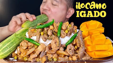 Eating Sound Ilocano Igado Hinog Na Mangga Asmr Mukbang Inyaki Eats