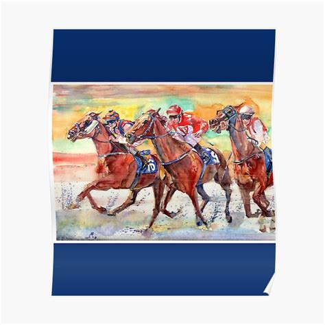 Thoroughbred Racing Poster For Sale By Isaacflorencez Redbubble