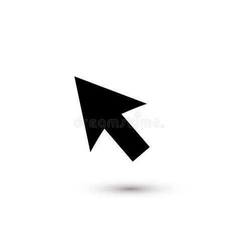 Cursor Icon In Trendy Flat Style Isolated On White Background Stock
