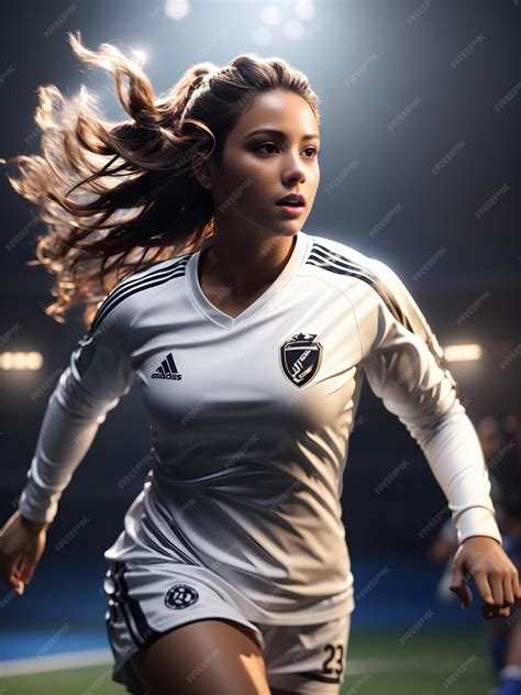 Premium Ai Image Women Soccer Player Ai Generated