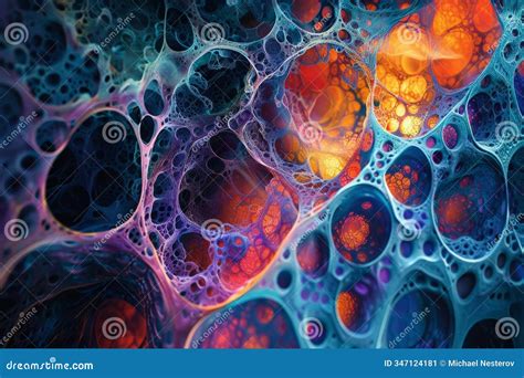 Cells Cellular Matrix Biological Abstract Background Stock Image Image Of Membrane