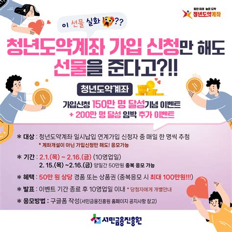 서민금융진흥원 청년도약계좌 상품 안내