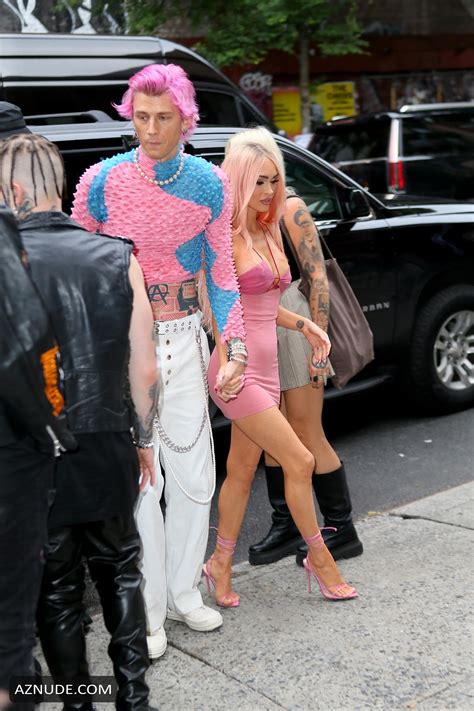Megan Fox Sexy Seen Showcasing Her Hot Body In Pink At Machine Gun