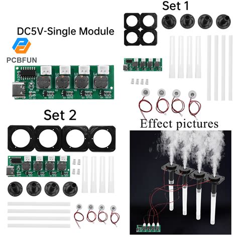 Pcbfun Dc5v Unswitched Four Spray Humidifier Module Atomization Control