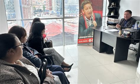 Parlamentarios de Podemos Perú atienden demandas laborales saneamiento