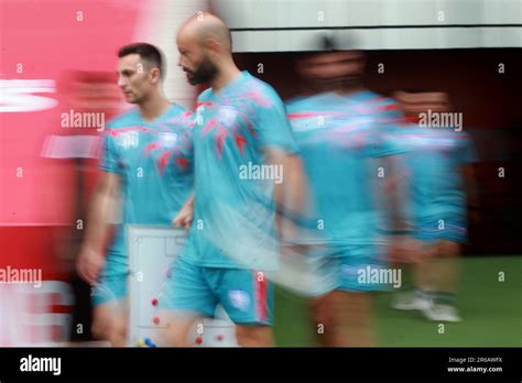 Bangladesh National Football Team Players Attend Practice Session At Bashundhara Kings Sports