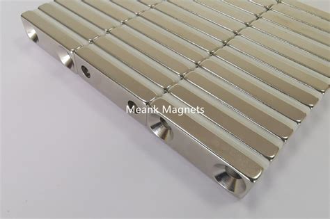 Neodymium Ndfeb Countersunk Block Magnets Rectangular Magnets With Holes