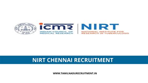 Nirt Chennai Recruitment 2023 9 Health Assistant Vacancy