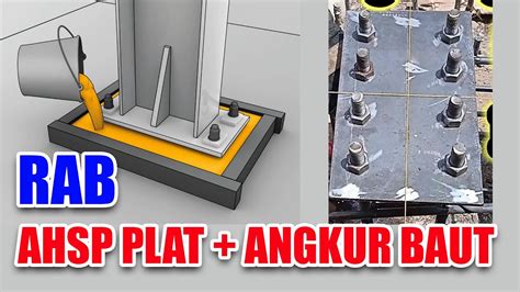 Ahsp Plat Angkur Baut Dudukan Kuda Kuda Baja Rab Youtube